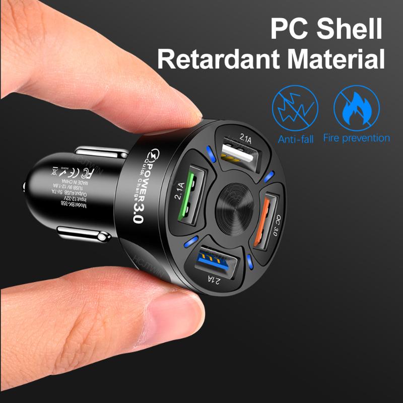 Multi-port Qc3.0 2/3/4/5 20w Pd Fast Charging Car Charger | High ...