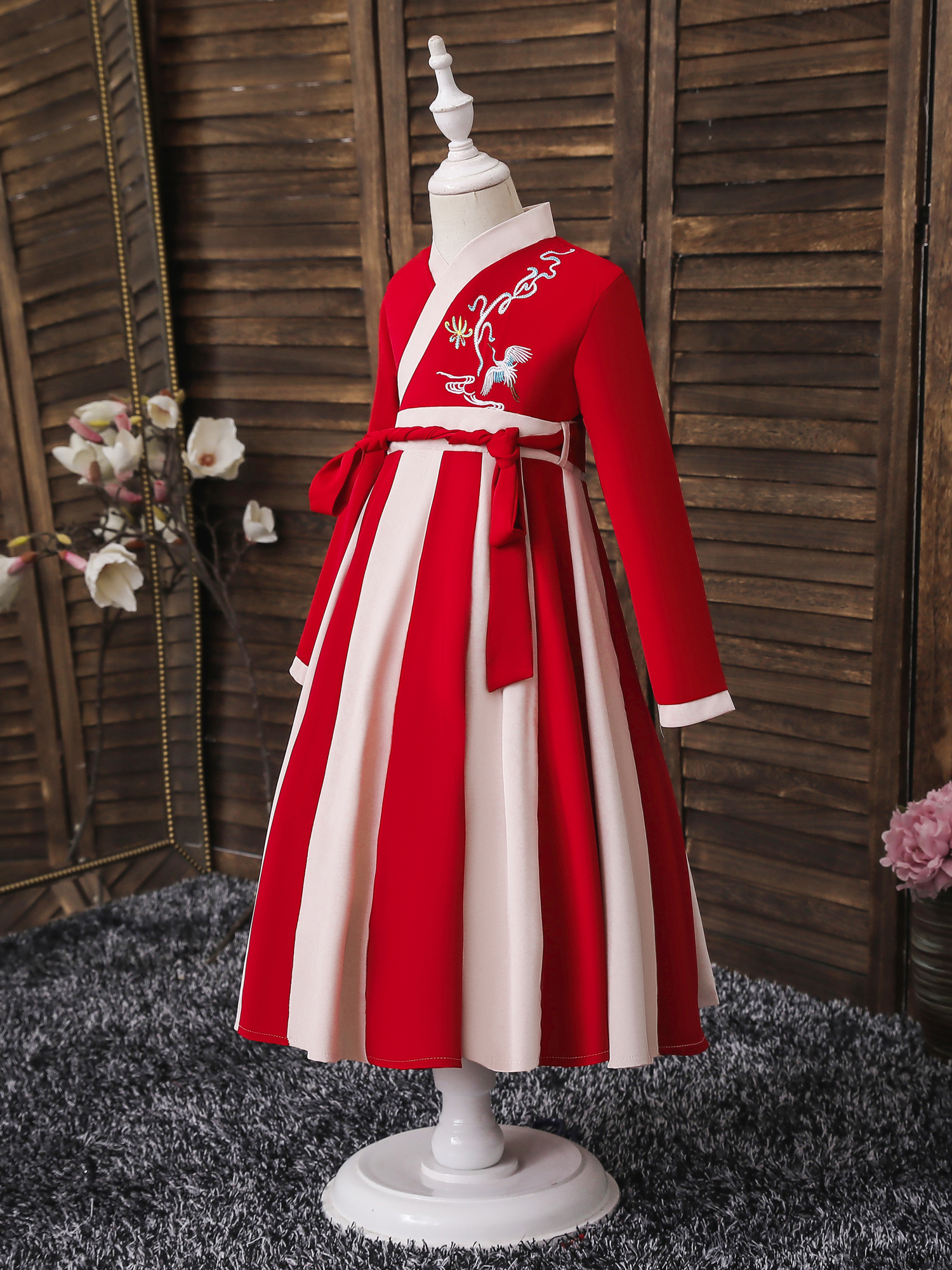 Girls Elegant Hanfu Dress Chinese Style Embroidered Ancient - Temu