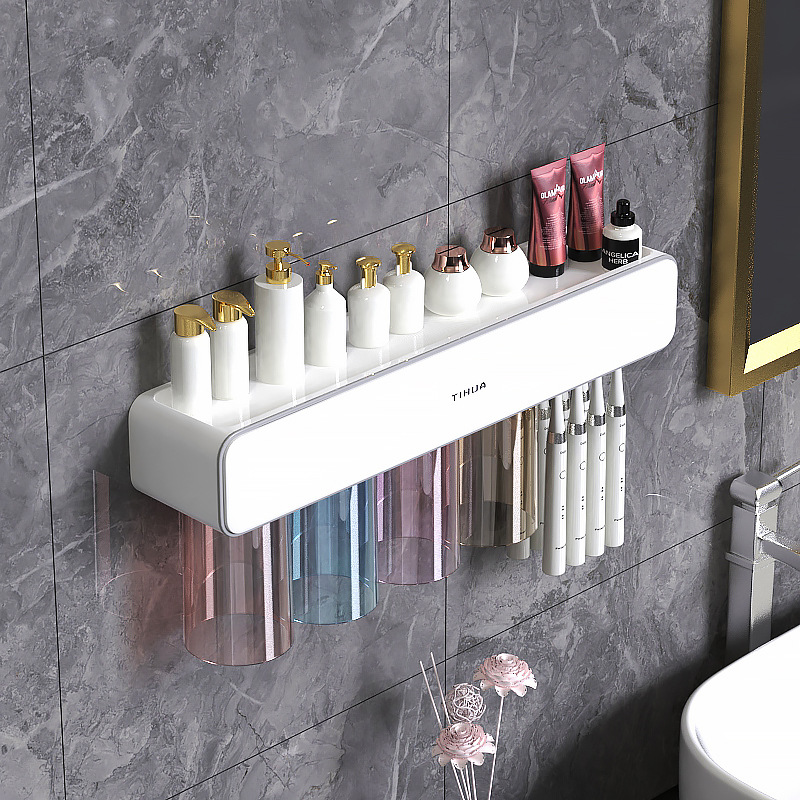Toothbrush Shelf No Punch Mouthwash Cup Brush Tooth Cup - Temu
