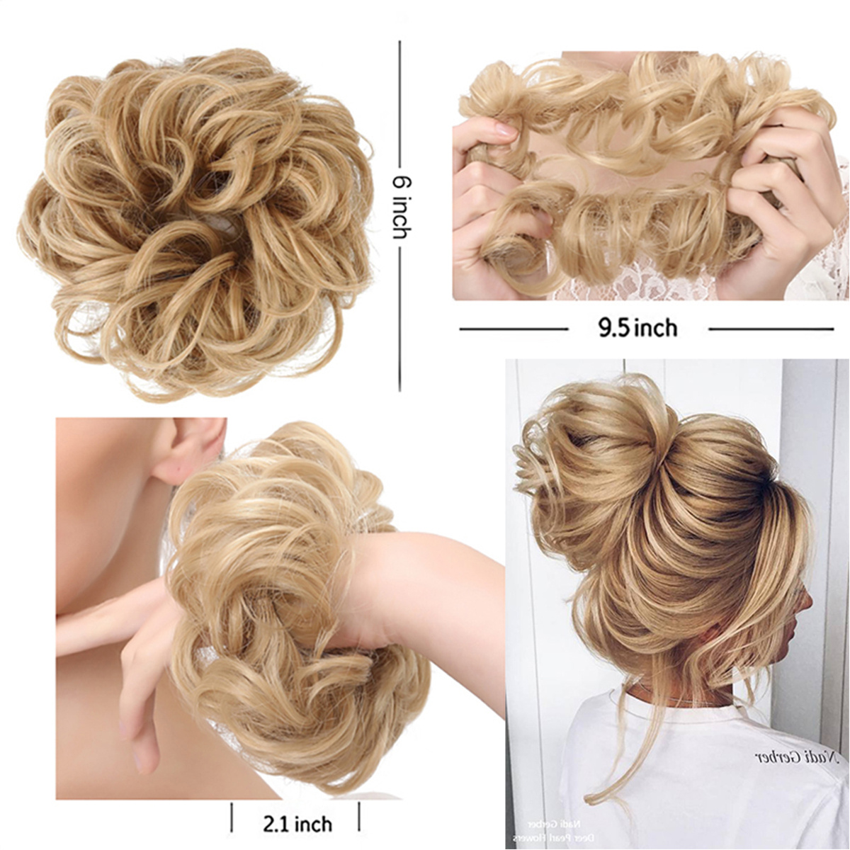 Real Thick Updo Messy Bun Hair Piece Hair Extensions - Temu United Kingdom