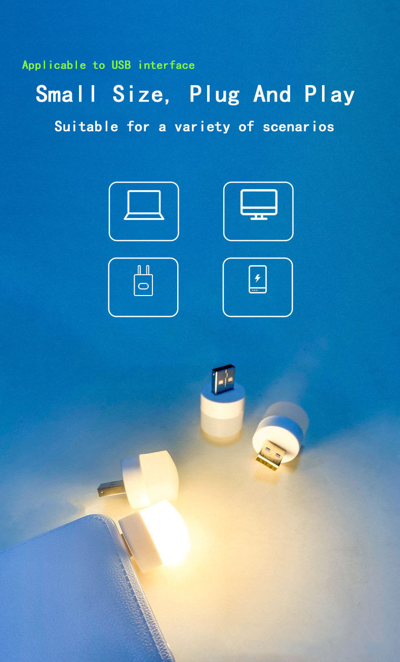 Mini Usb Plug Lamp 5 Lamp Book Light Bedroom - Temu Australia