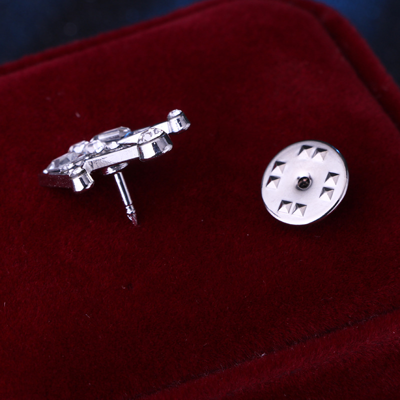 couple brooch collar pin unisex crown small collar shirt - Temu