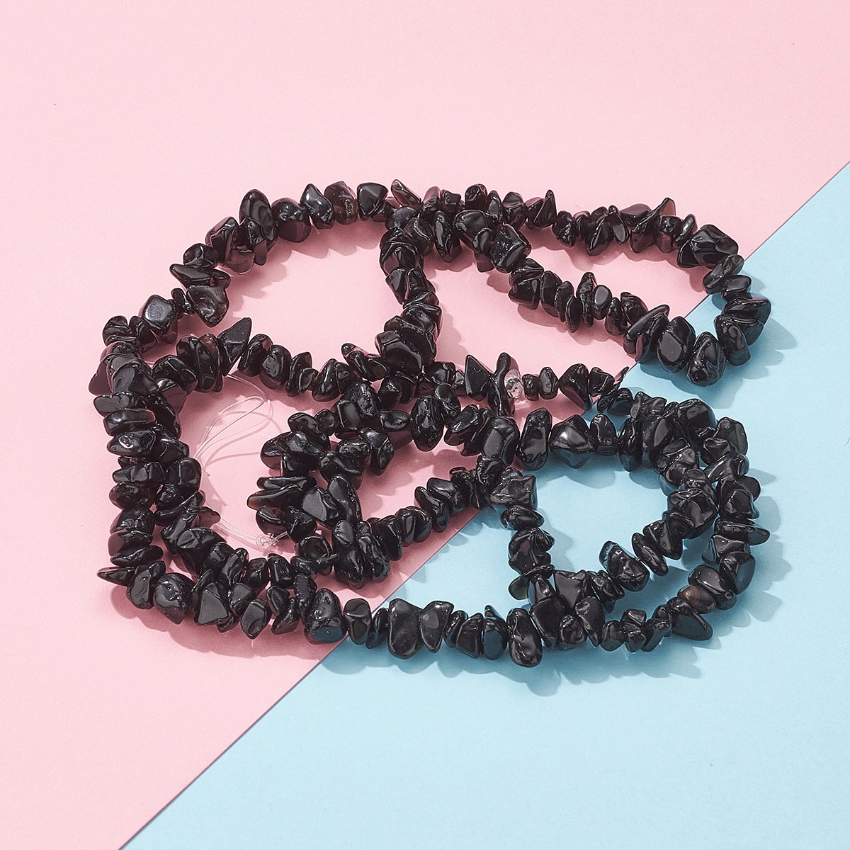 Natural Obsidian Chip Bead Strands, Long - Temu Australia