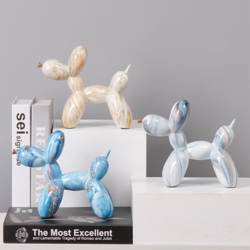cute blue dog animal statue collectible - Temu Australia