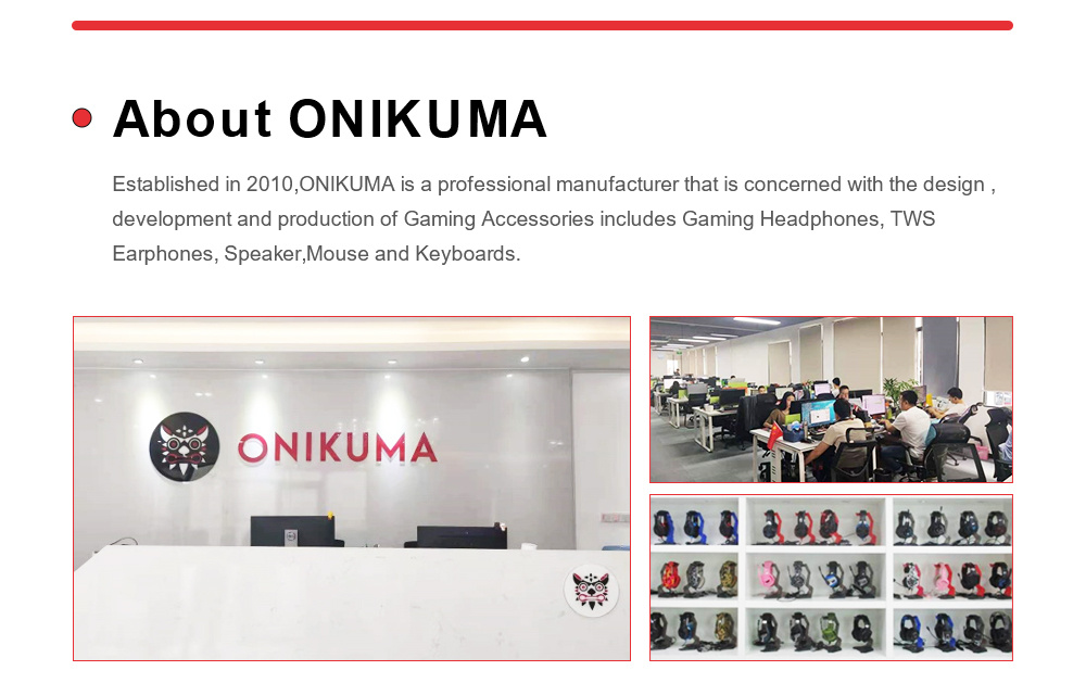 Onikuma ear Wired Gaming Headset Headphones Microphone - Temu