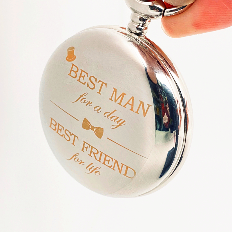 1pc Engraving Best Man For A Day Best Friend Best Friend Gift Pocket ...