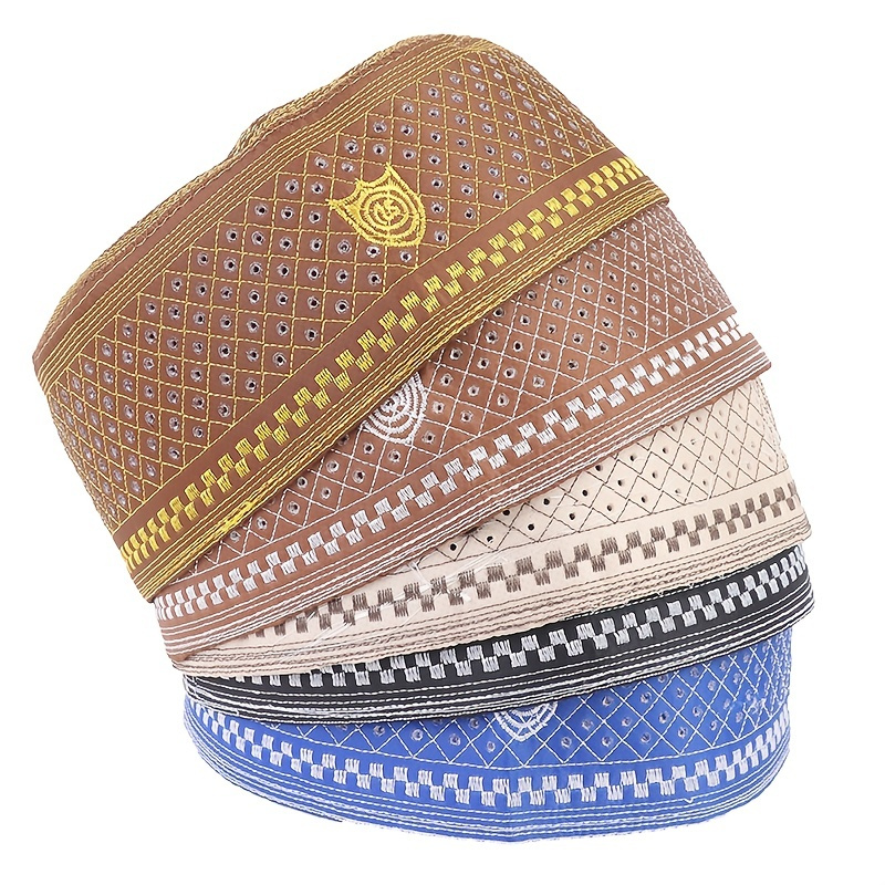 1pc Muslim Hats Cotton Embroidery Arab Prayer Hat Muslim Turban Hijab ... 1pc Muslim Hats Cotton Embroidery Arab Prayer Hat Muslim Turban Hijab ...