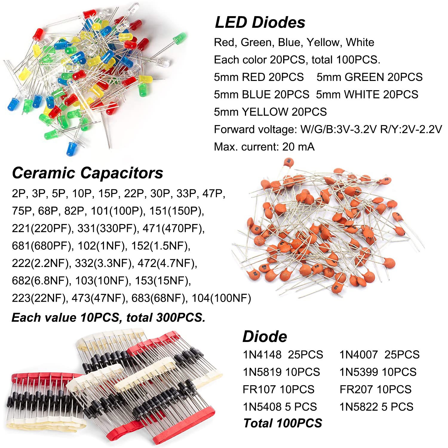 Basic Electronics Component Assortment Kit Electrolytic - Temu