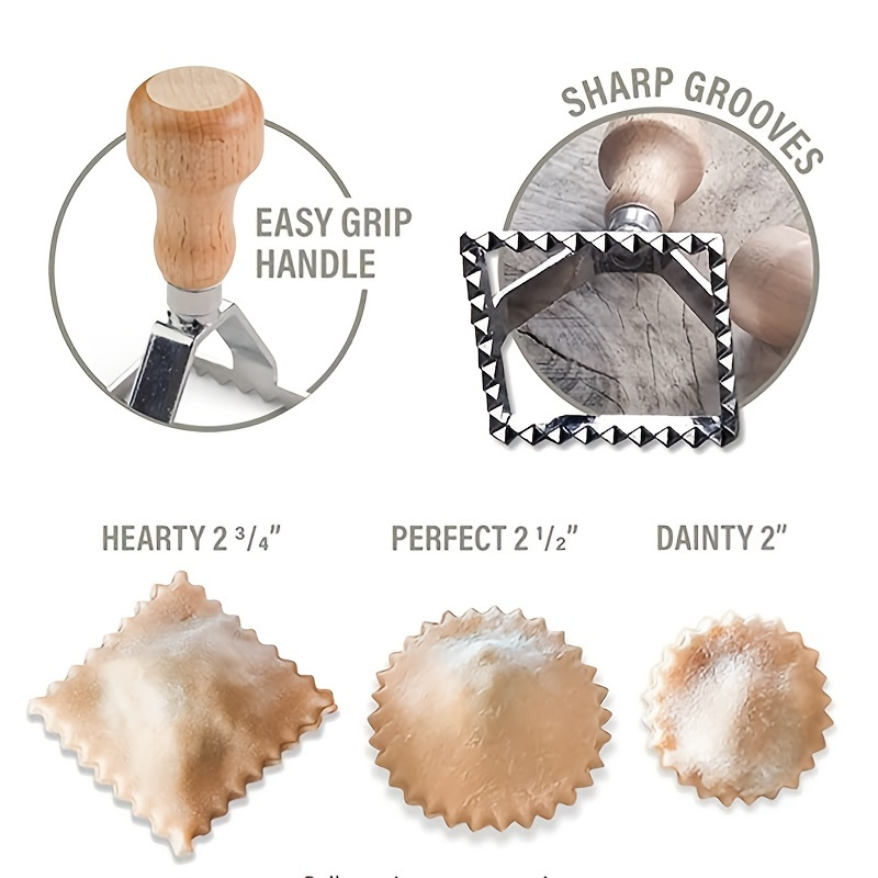 1pc Pasta Cutter Dumpling Skin Stamp Maker Machine With Roller Set ...