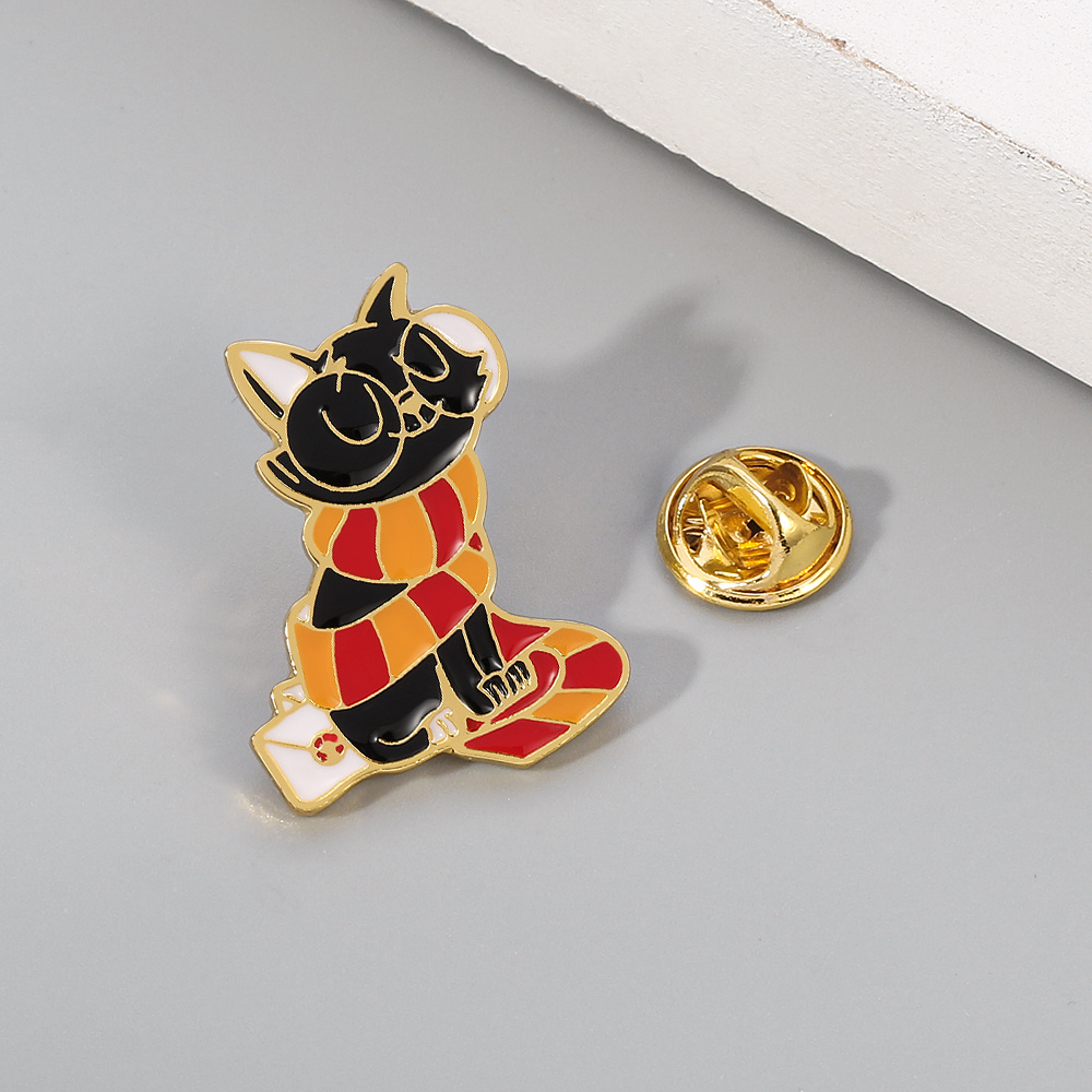 Cute Enamel Pin Cartoon Cat Brooch Backpacks - Temu Norway