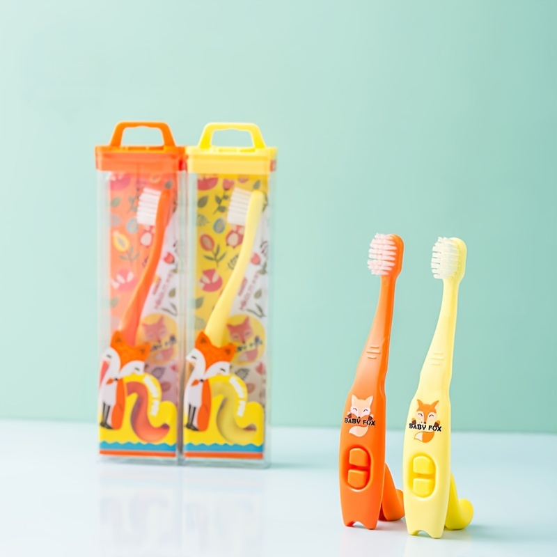 1pc Baby And Children's Soft Toothbrush, Silica Gel Cleaning Cartoon ...