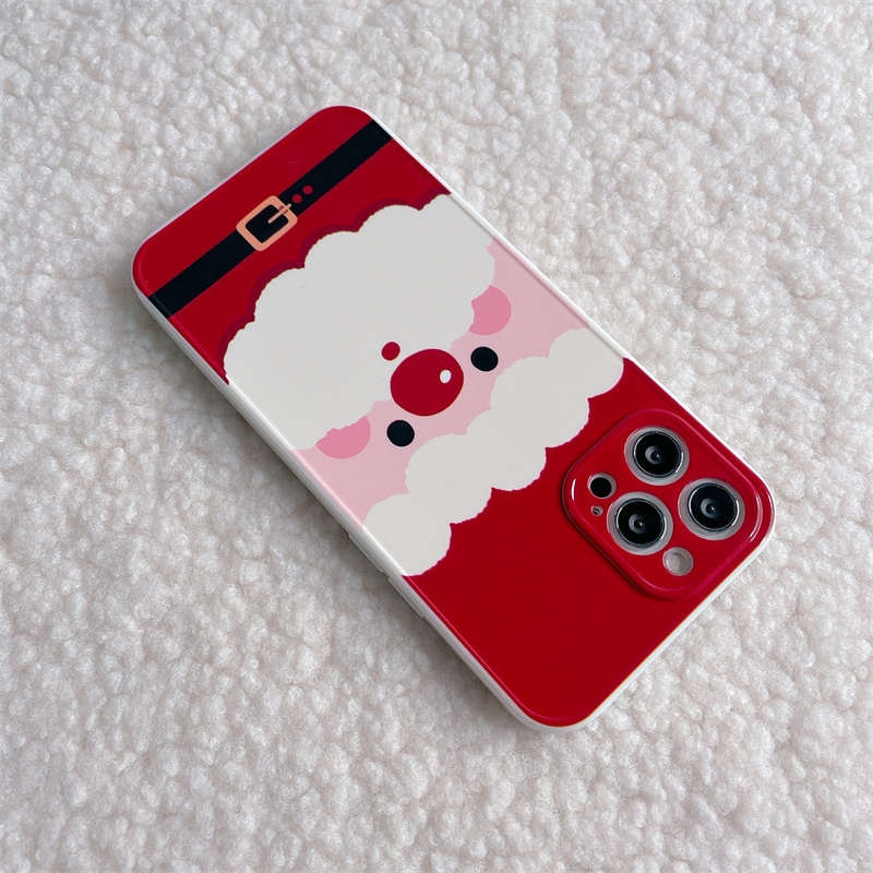 santa claus porcelain white varnish silicone soft phone case - Temu New ...