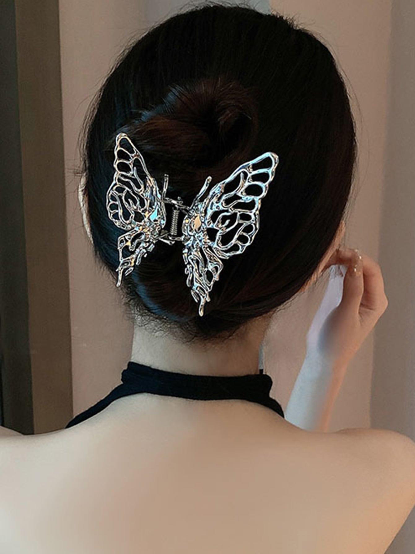 Butterfly Metal Hair Claw Clip Non slip Grip - Temu United Kingdom