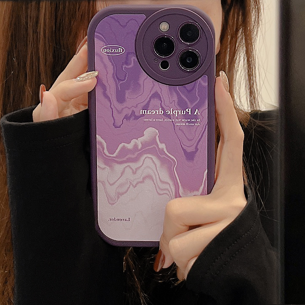 Purple Dream Design Protective Mobile Phone Cover Case For Iphone 14 13 ...