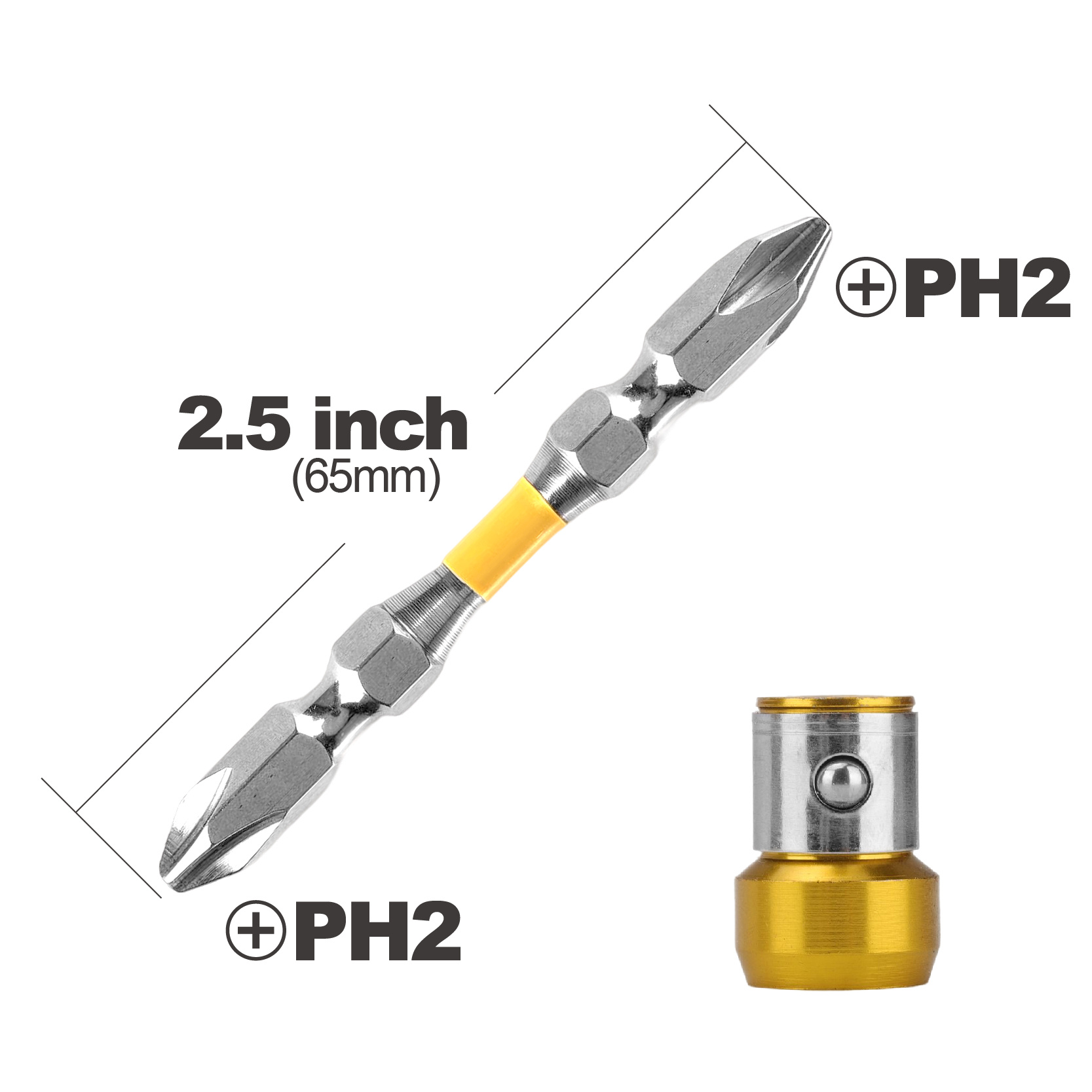 x10 life ph2 ph2 impact double end screwdriver bit - Temu Australia
