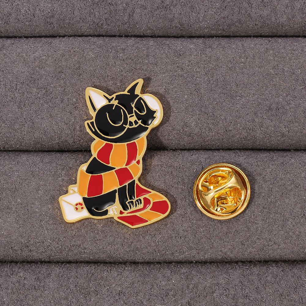 Cute Enamel Pin Cartoon Cat Brooch Backpacks - Temu Norway