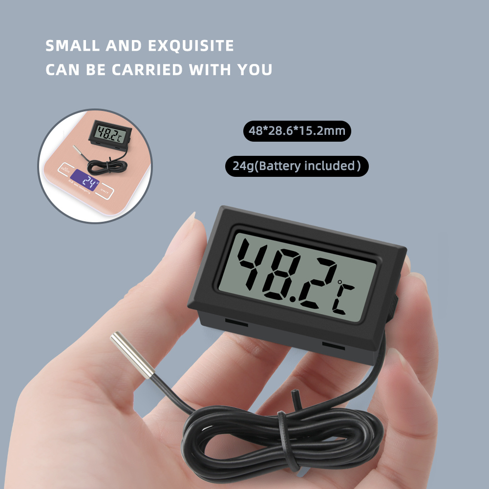 Embedded Electronic Thermometer Digital Thermometer Mini Lcd - Temu New ...