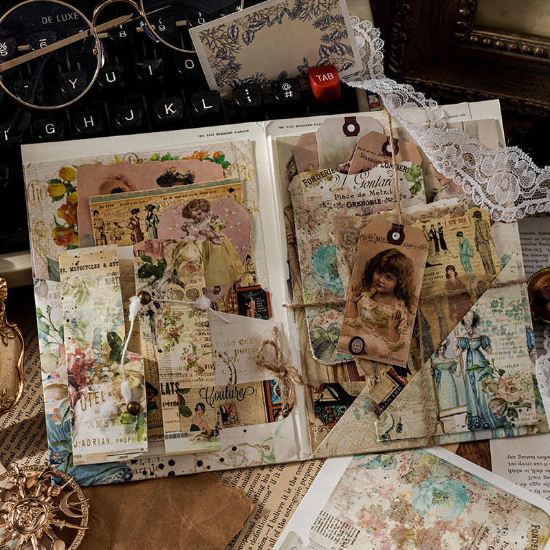 Vintage Diy Stickers Pack Decorative Retro - Temu New Zealand