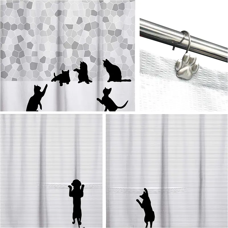 Cute Paw Print Polished Shower Curtain Hooks Bear Rust Proof - Temu ... Cute Paw Print Polished Shower Curtain Hooks Bear Rust Proof - Temu ...