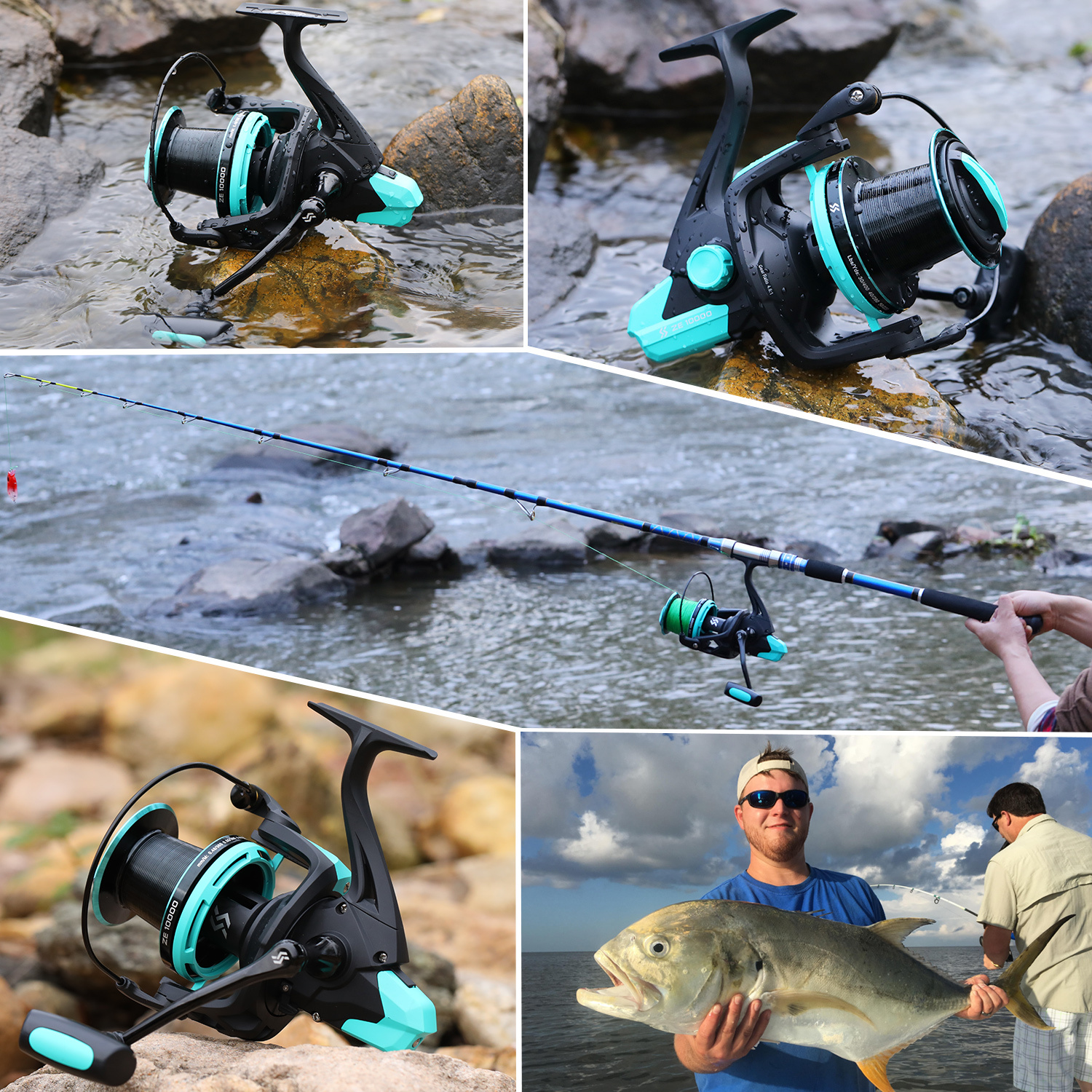 Sougayilang Spinning Fishing Reel Smooth Durable Ze10000 - Temu Philippines