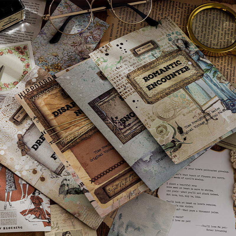 Vintage Diy Stickers Pack Decorative Retro - Temu New Zealand