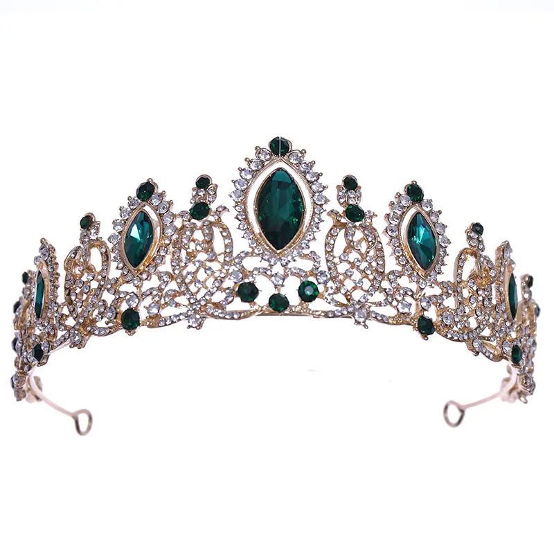 Crystal Tiaras Princess Queen Crown Bride Headband Pageant Temu