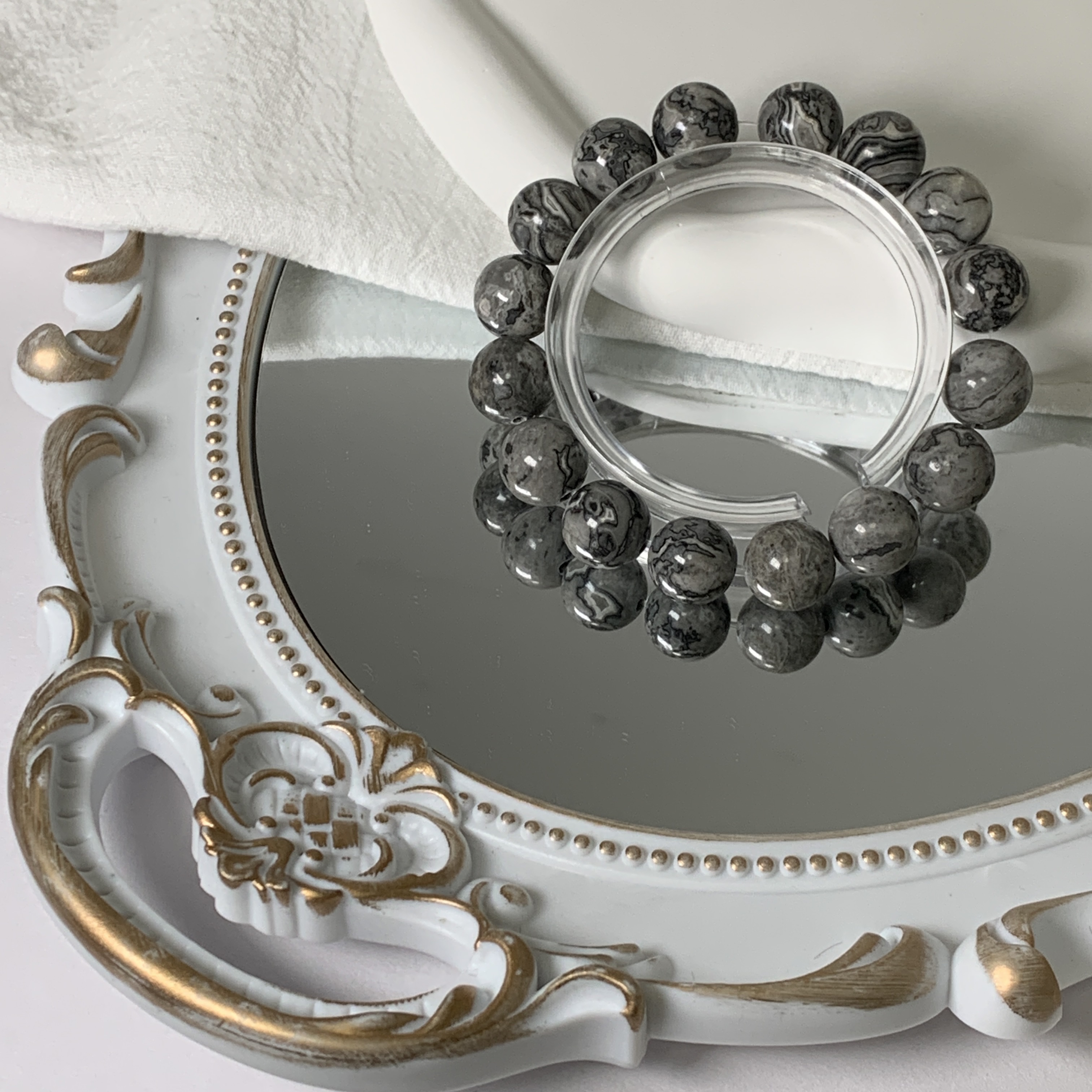 Natural Map Stone Bracelet Personality Bracelet Bead - Temu Canada