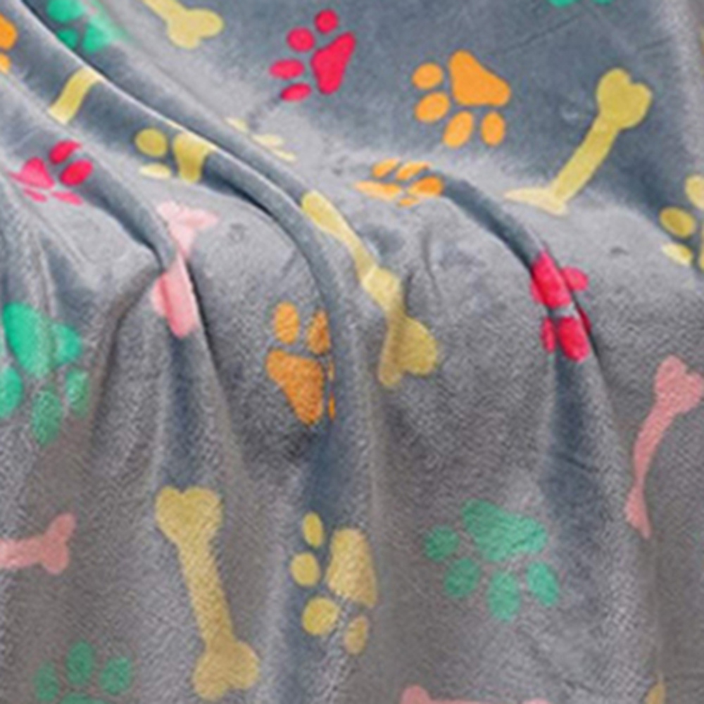 Pet Blanket Soft Cute Dog Paws Pattern Warm Sleeping Mat Dog - Temu ...