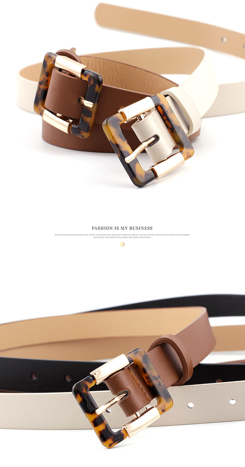 Belt Women Men Pu Soild Leather Material Square - Temu New Zealand