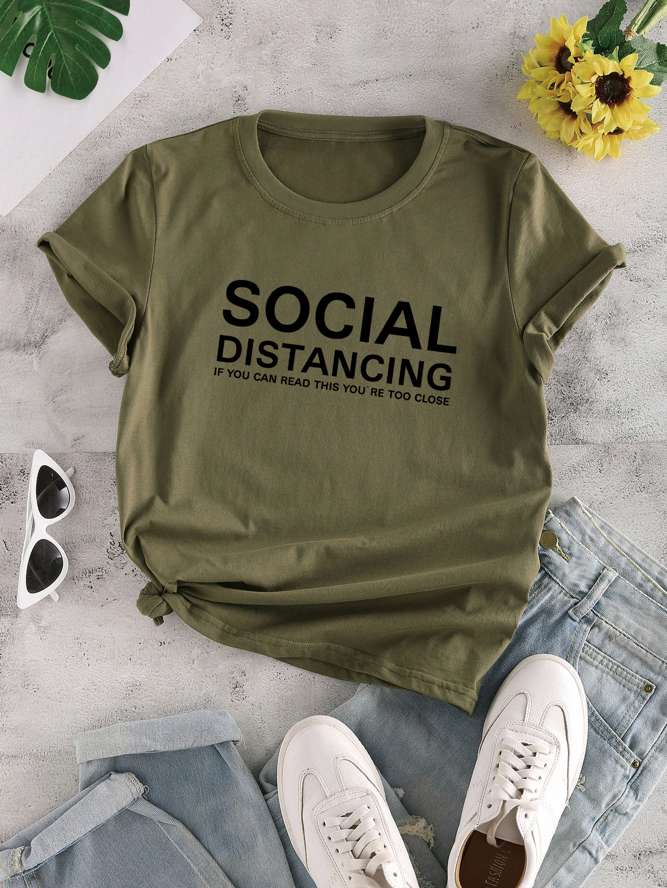 Casual Fashion Top Shirt Letter Print Short Sleeve T shirt - Temu ...