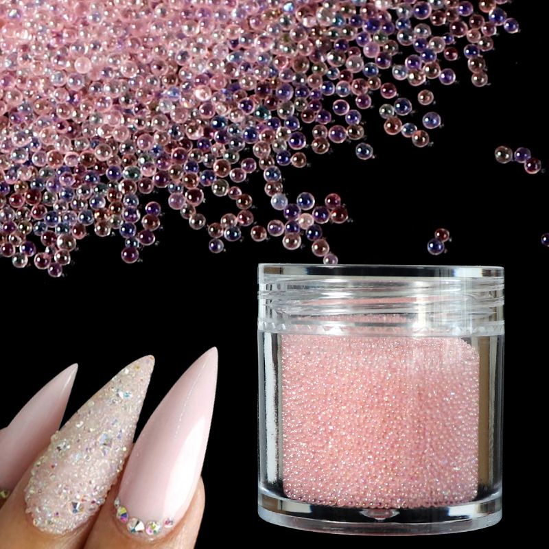 Caviar Beads Crystal Tiny Rhinestones Manicure Glass Balls - Temu