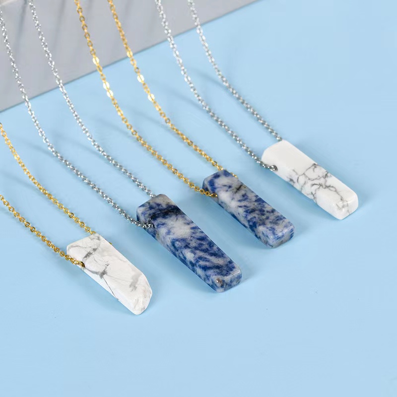 Natural Irregular Flat Long String Necklace - Temu Australia