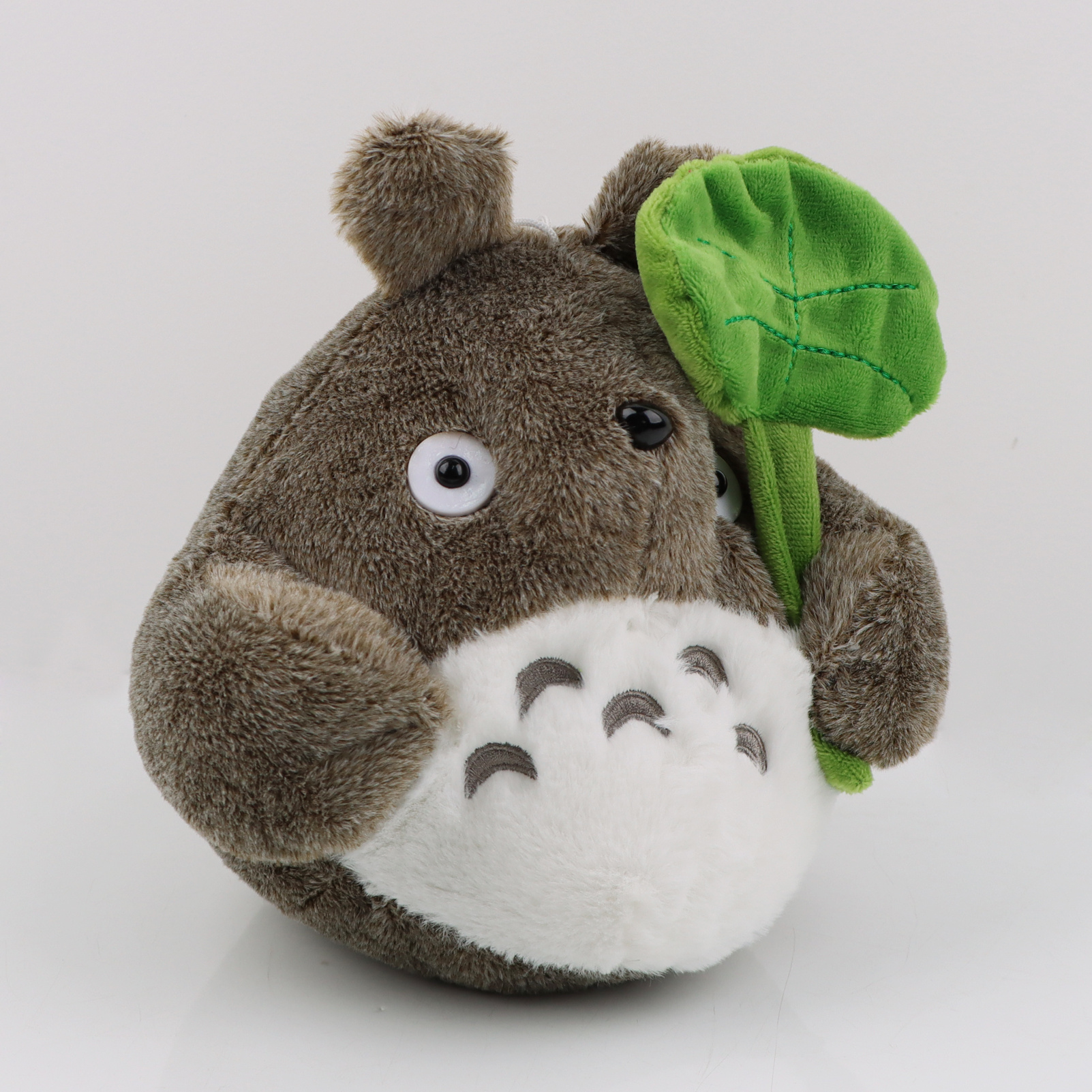 20cm 7 8in Cute Cat Plush Toy Lovely Doll Gray Cat With Lotus Leaf ...