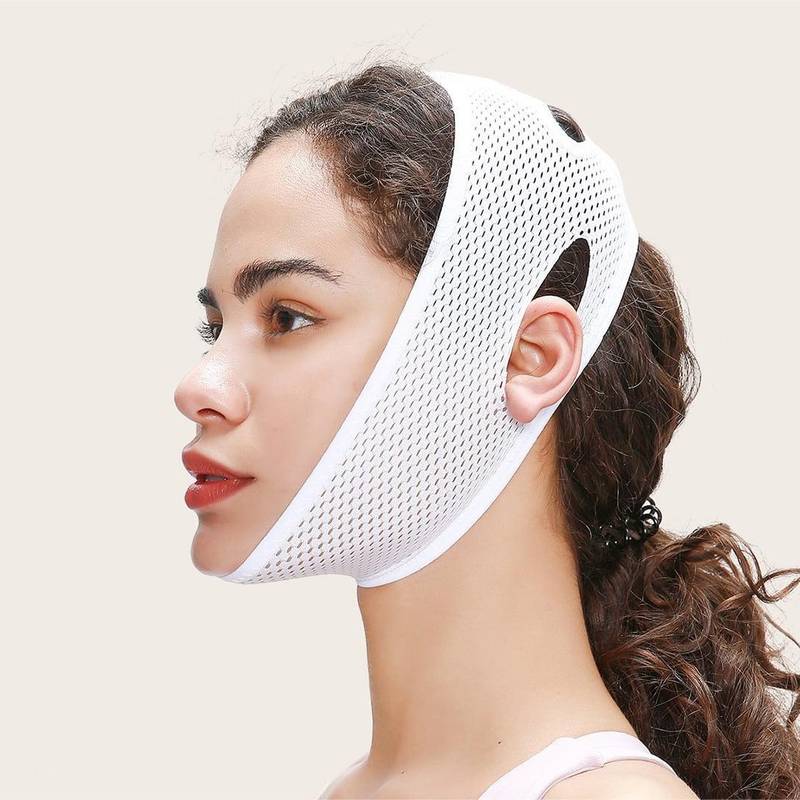 Reusable V Line Mask Thin But Tight Fit Up To 60kg Facial Slimming Chin