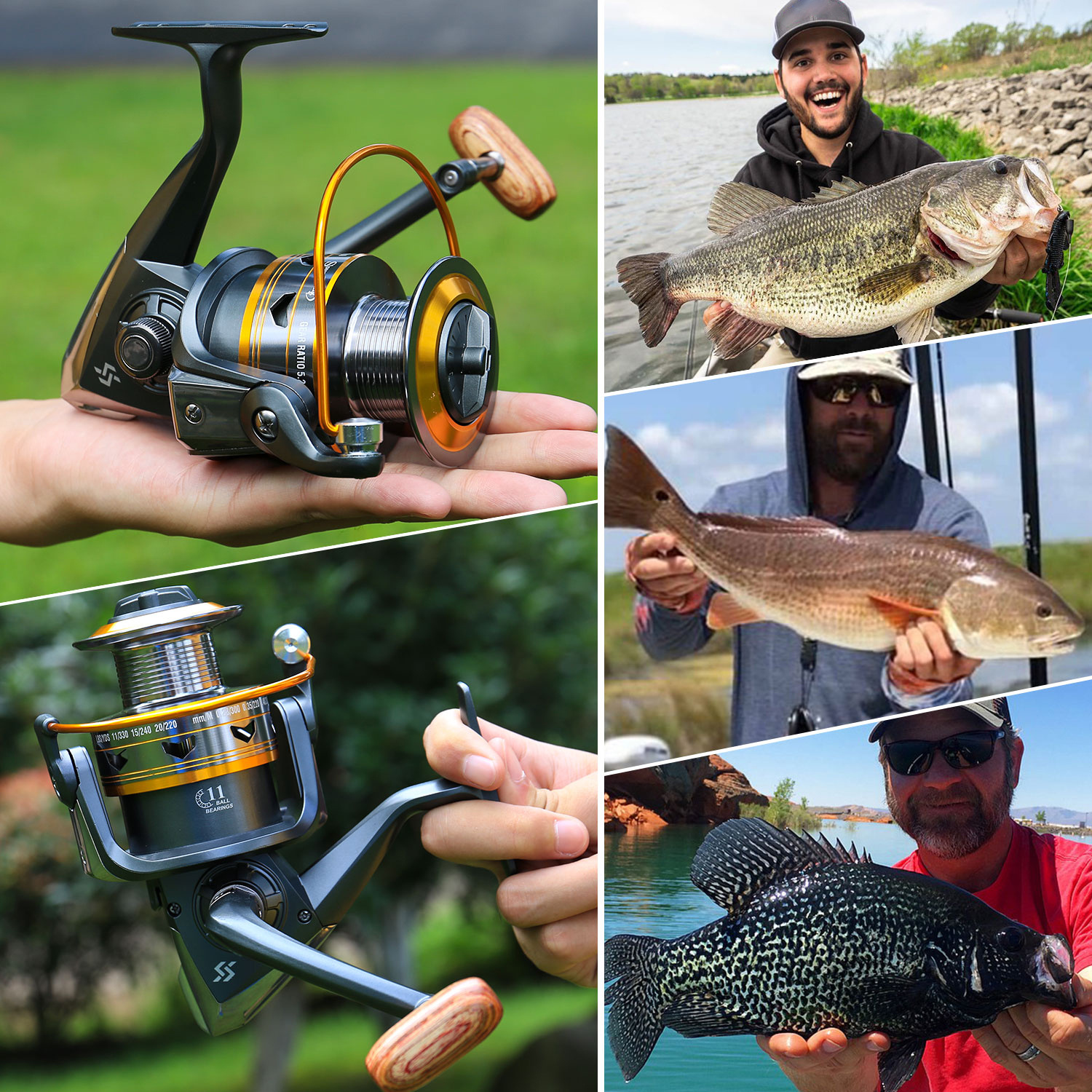 fishing reel 5.2:1 gear ratio max drag fishing - Temu Norway