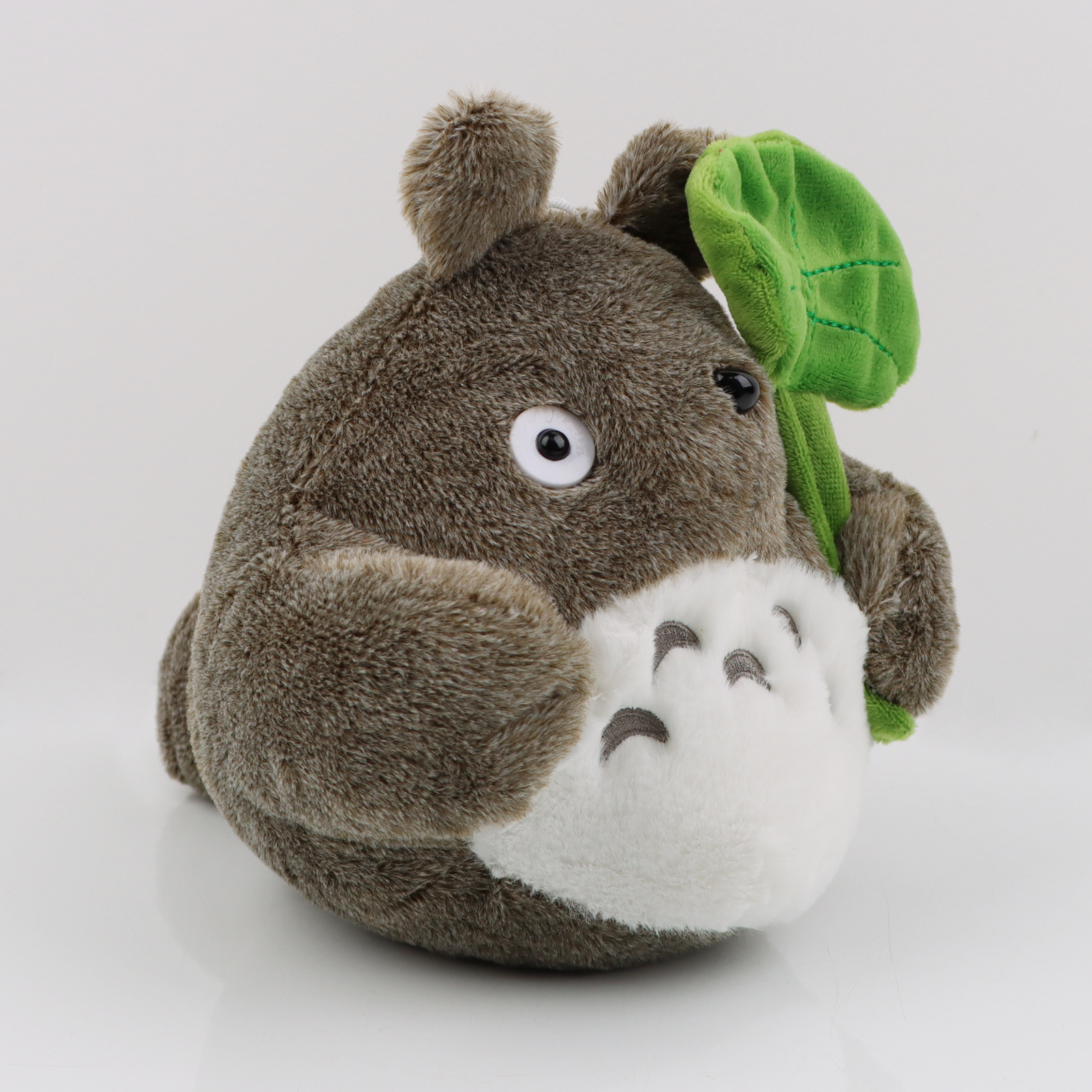 20cm 7 8in Cute Cat Plush Toy Lovely Doll Gray Cat With Lotus Leaf ...