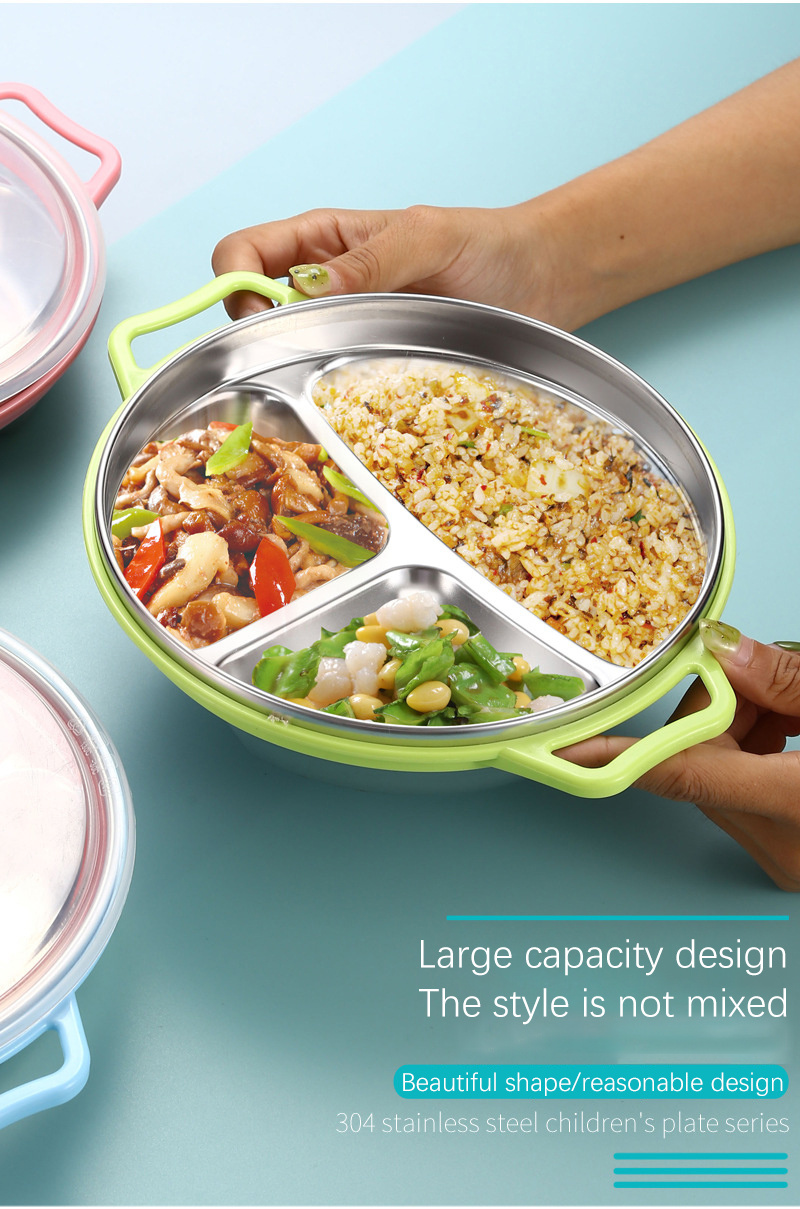 Double Ear Anti scalding Meat Dish Divider Fast Dinner Plate - Temu