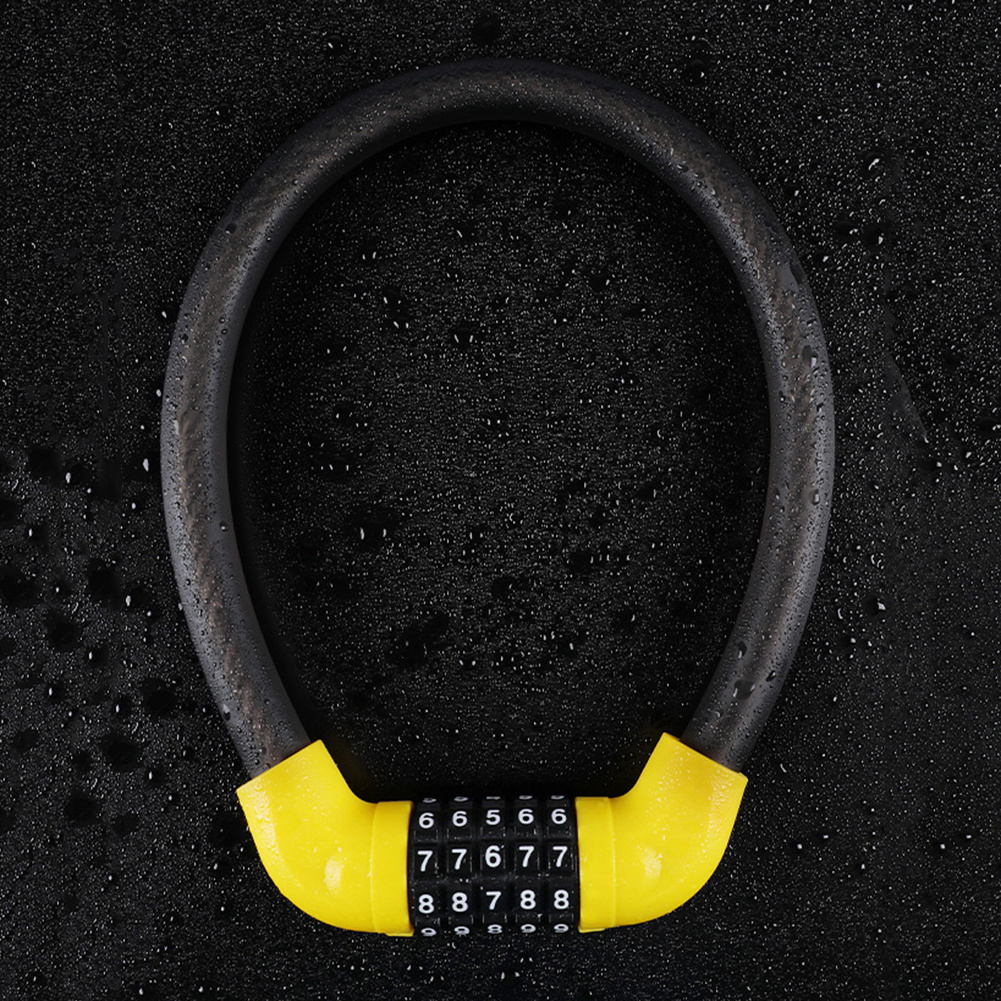 Secure Bike 5 digit Combination Lock Anti theft Wire Lock - Temu