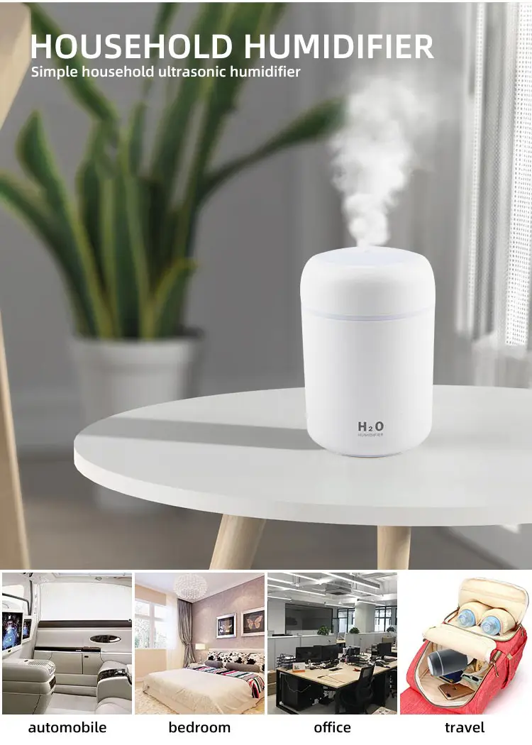 Usb Colorful Humidifier Mini Ultrasonic Air Humidifier With Temu