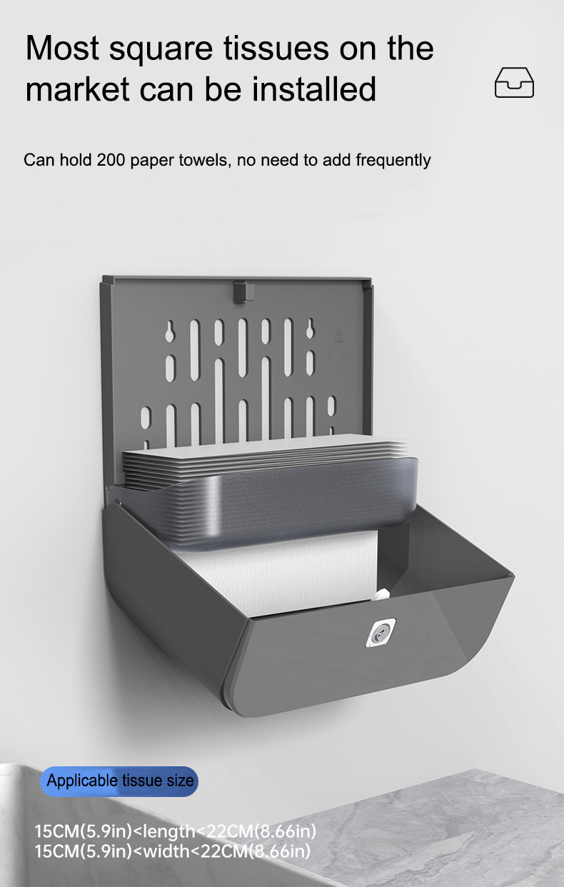 Wall mounted Paper Towel Box Toilet Tissue Box Kitchen - Temu