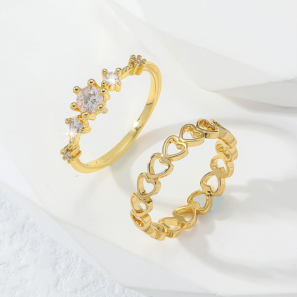 Love Couple Wedding Heart Decor Ring - Temu Norway