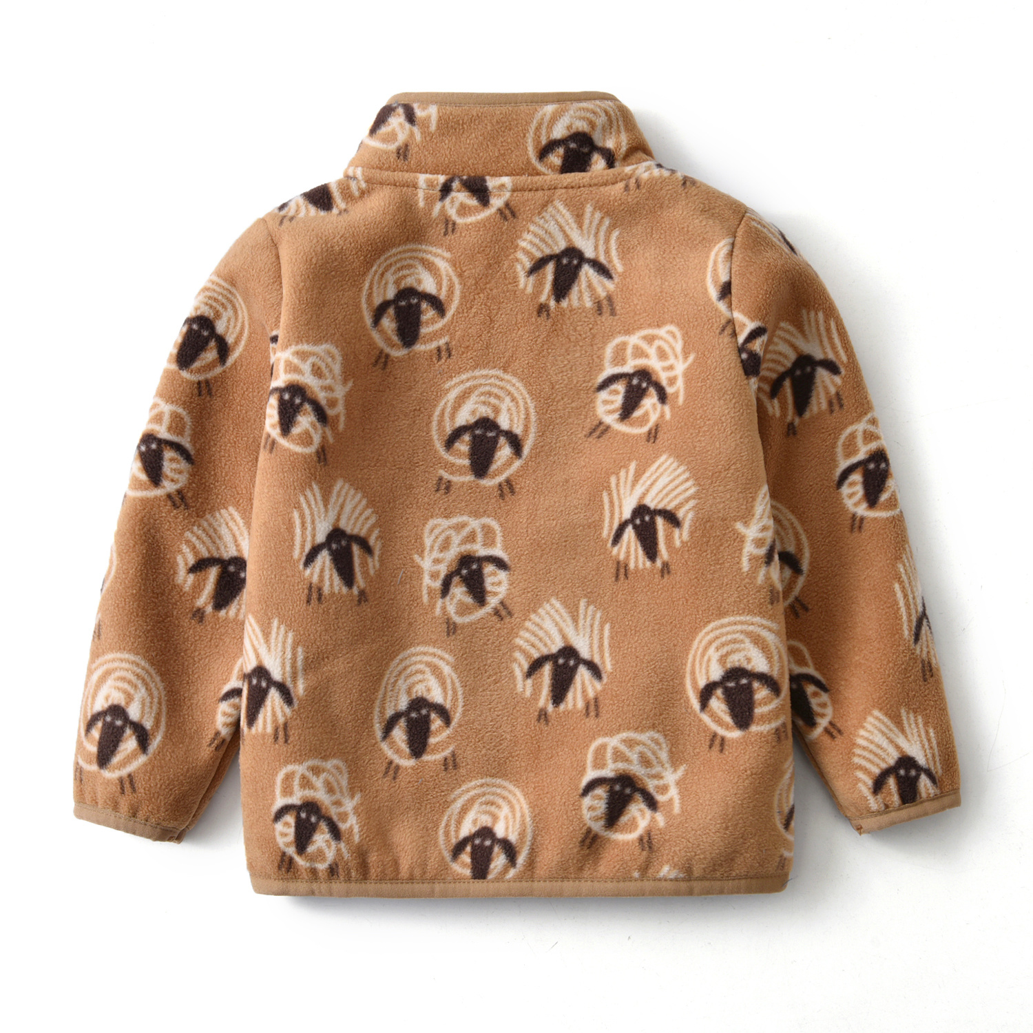 kids cartoon sheep animal print polar fleece warm stand - Temu