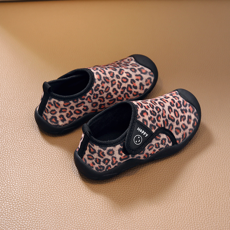 Boys Casual Leopard Print Sneakers Non slip Soft Sole Slip - Temu ...