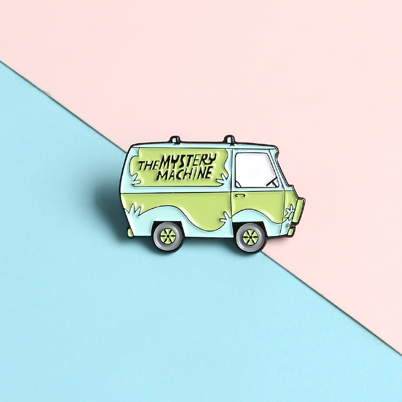Enamel Pins Custom Cartoon Bus Brooches Lapel Pin Shirt Bag - Temu