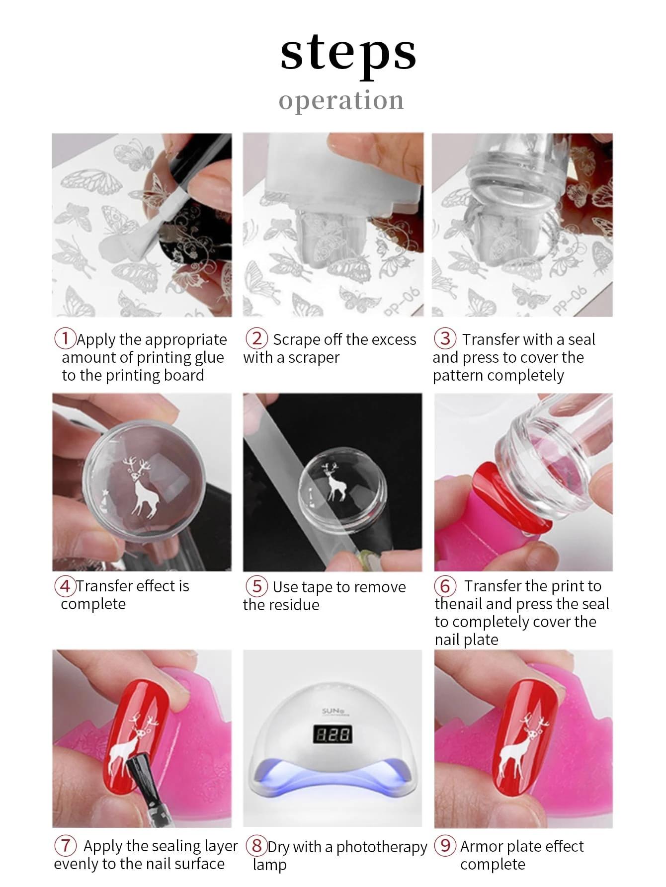 Transparent Silicone Nail Kit French Design - Temu Ireland