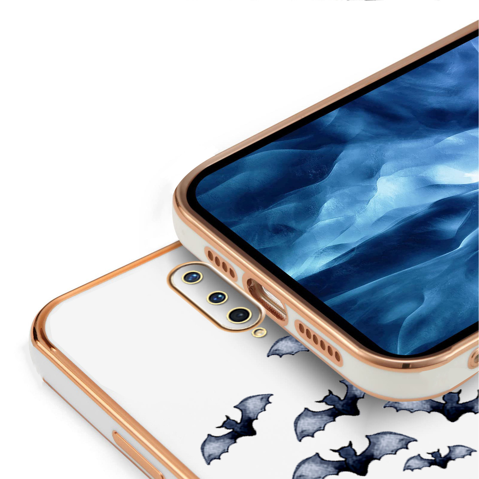 Halloween Mobile Phone Case, Galvanized Silicone Full Bag Fall ...