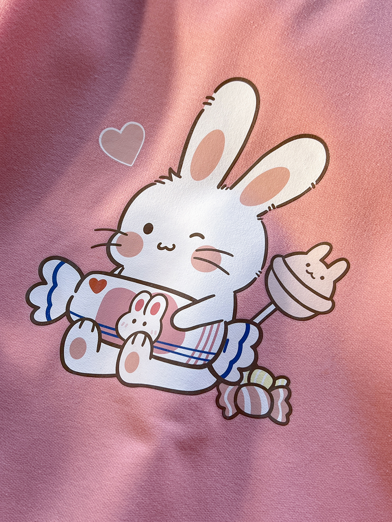 Girls Pullover Easter Cute Rabbit Print Long Sleeve Lace - Temu United ...