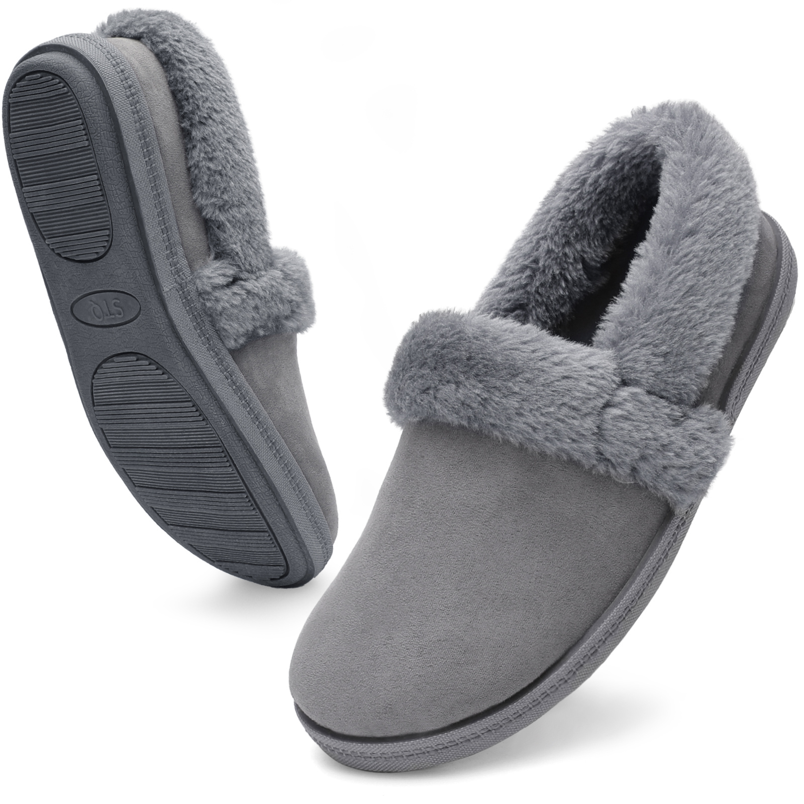 Women's Indoor outdoor Faux Fur Lined Slippers Autumn Winter - Temu ...