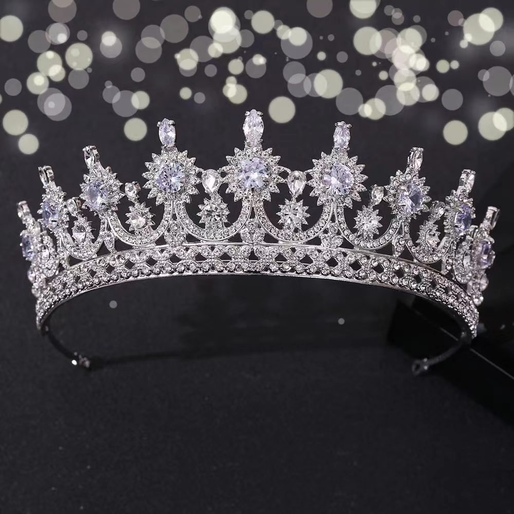 Alloy Rhinestone Zircon Bridal Tiara Princess - Temu United