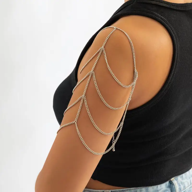 Multi Layer Tassel Arm Chain Summer Beach Bikini Shoulder Temu Australia